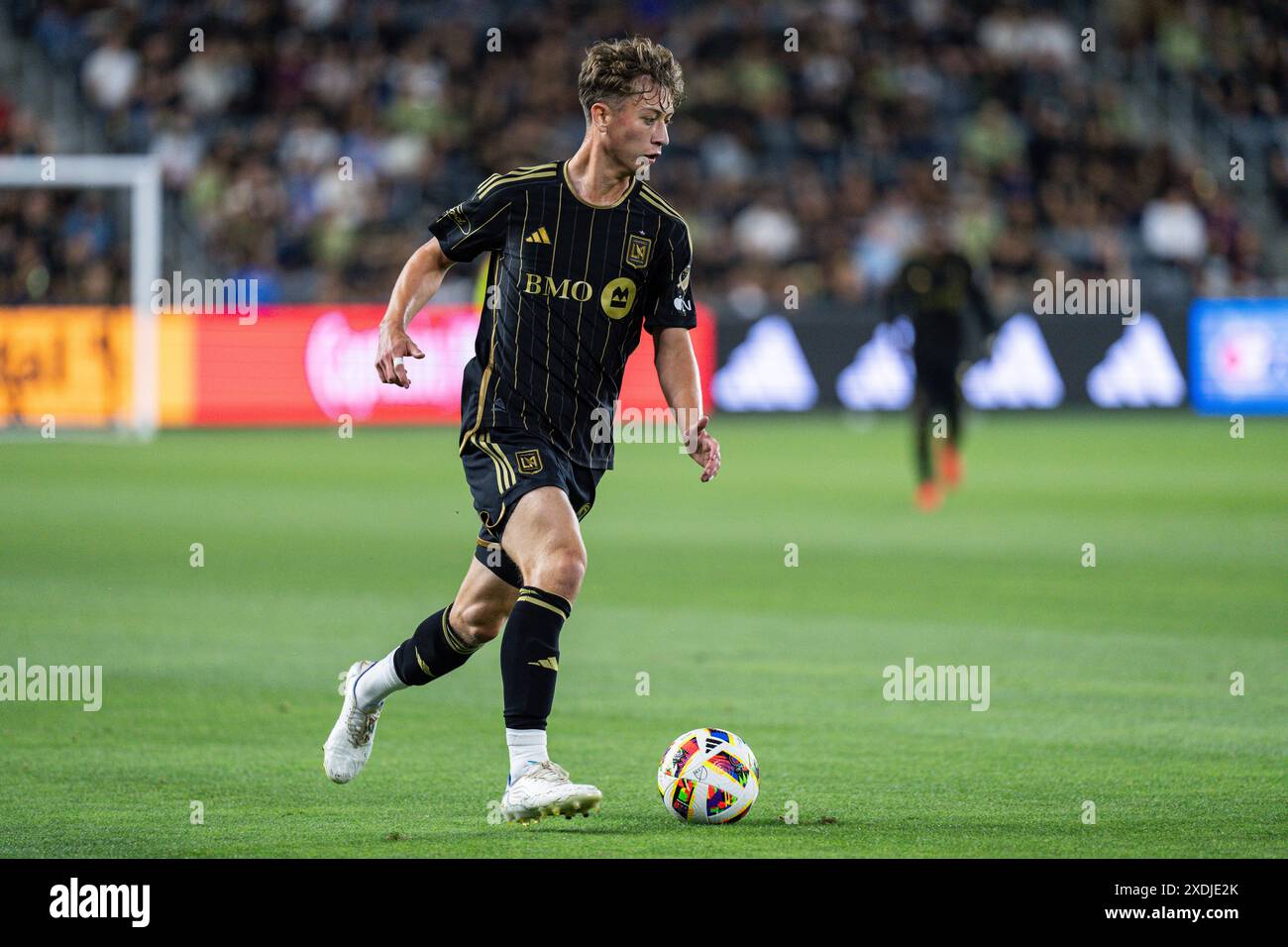 LAFC forward Nathan Ordaz (27) during a MLS match against the San Jose ...