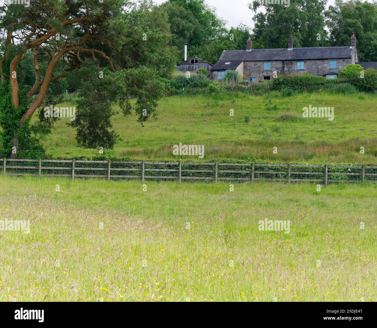 English cottage field hi-res stock photography and images - Alamy