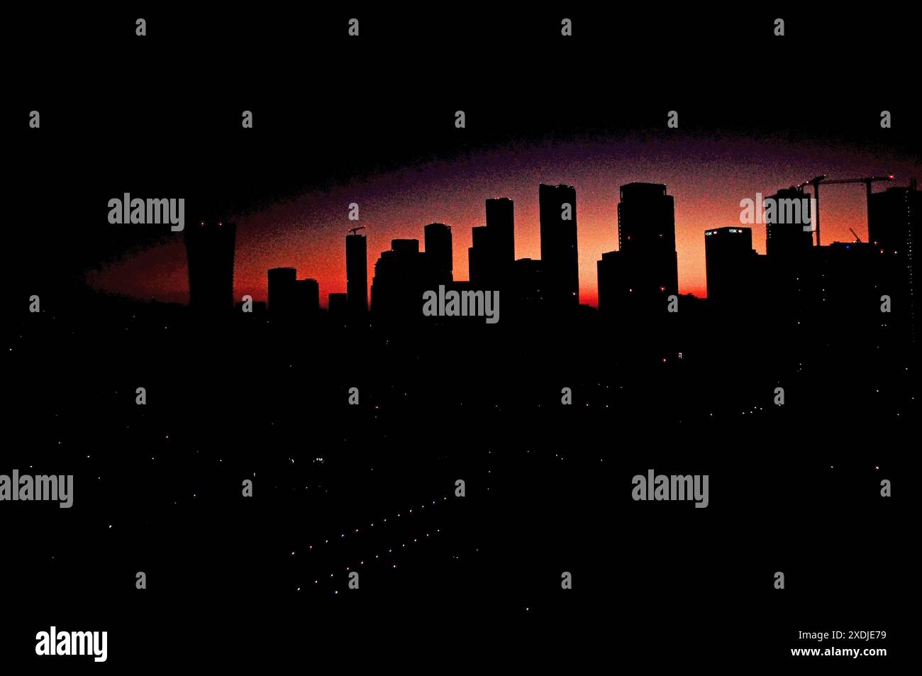 The sky with modern high sunset hi-res stock photography and images - Alamy