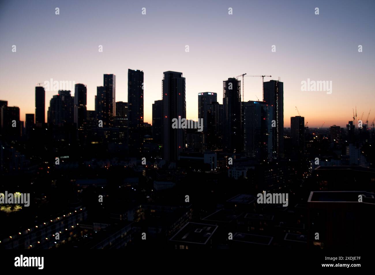 The sky with modern high sunset hi-res stock photography and images - Alamy