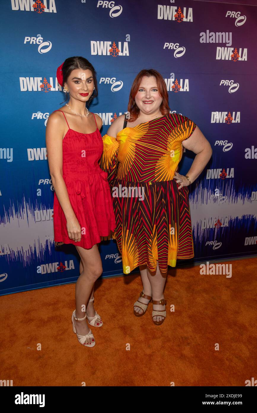 Los Angeles, USA. 22nd June, 2024. Olivia Hansen (L), Ashley Price ...