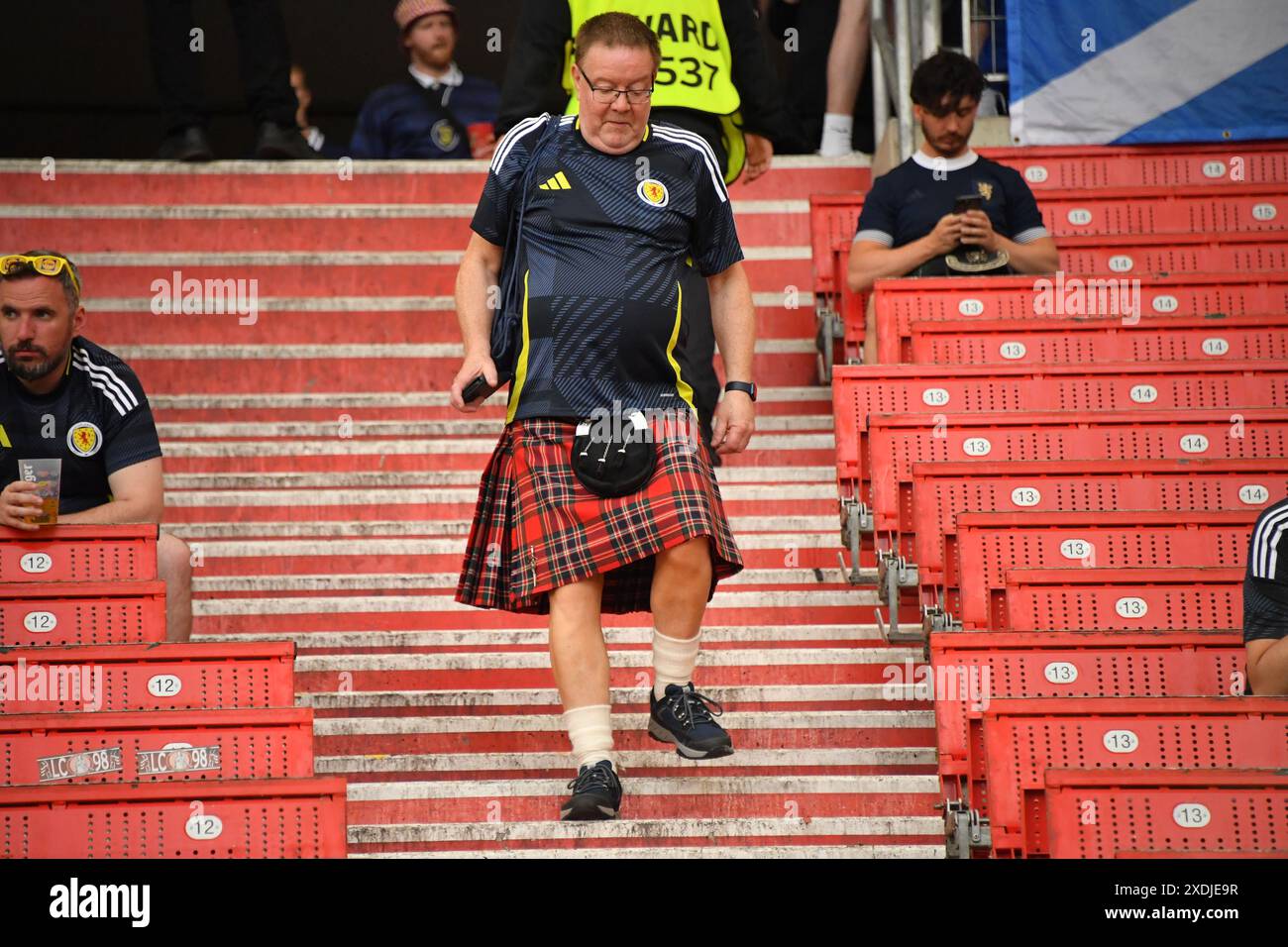 Stuttgart, Germany, 23rd Jun, 2024. Scotland supporters at the match ...
