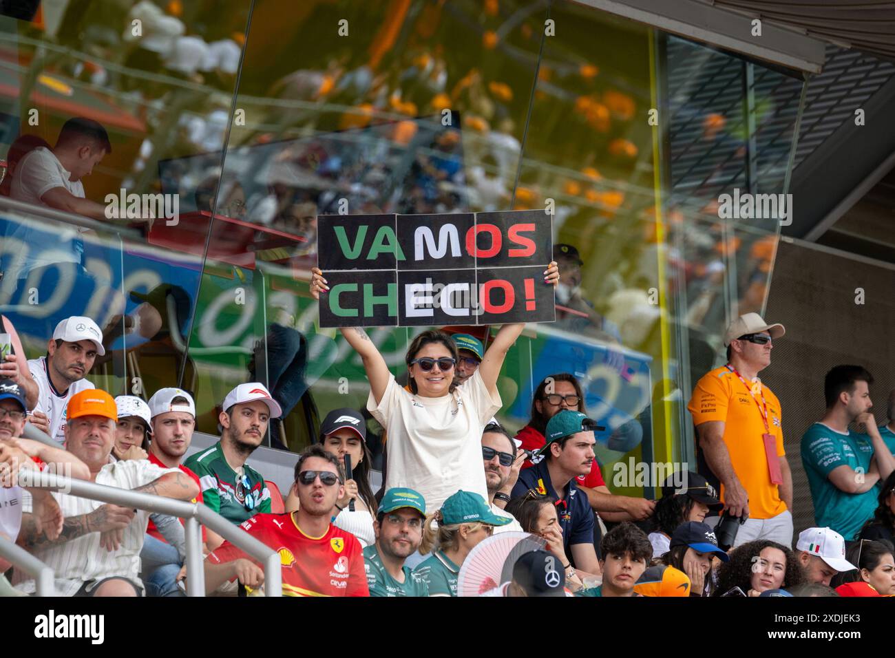 Checo fan during FORMULA 1 ARAMCO GRAN PREMIO DE ESPANA 2024 - Race ...
