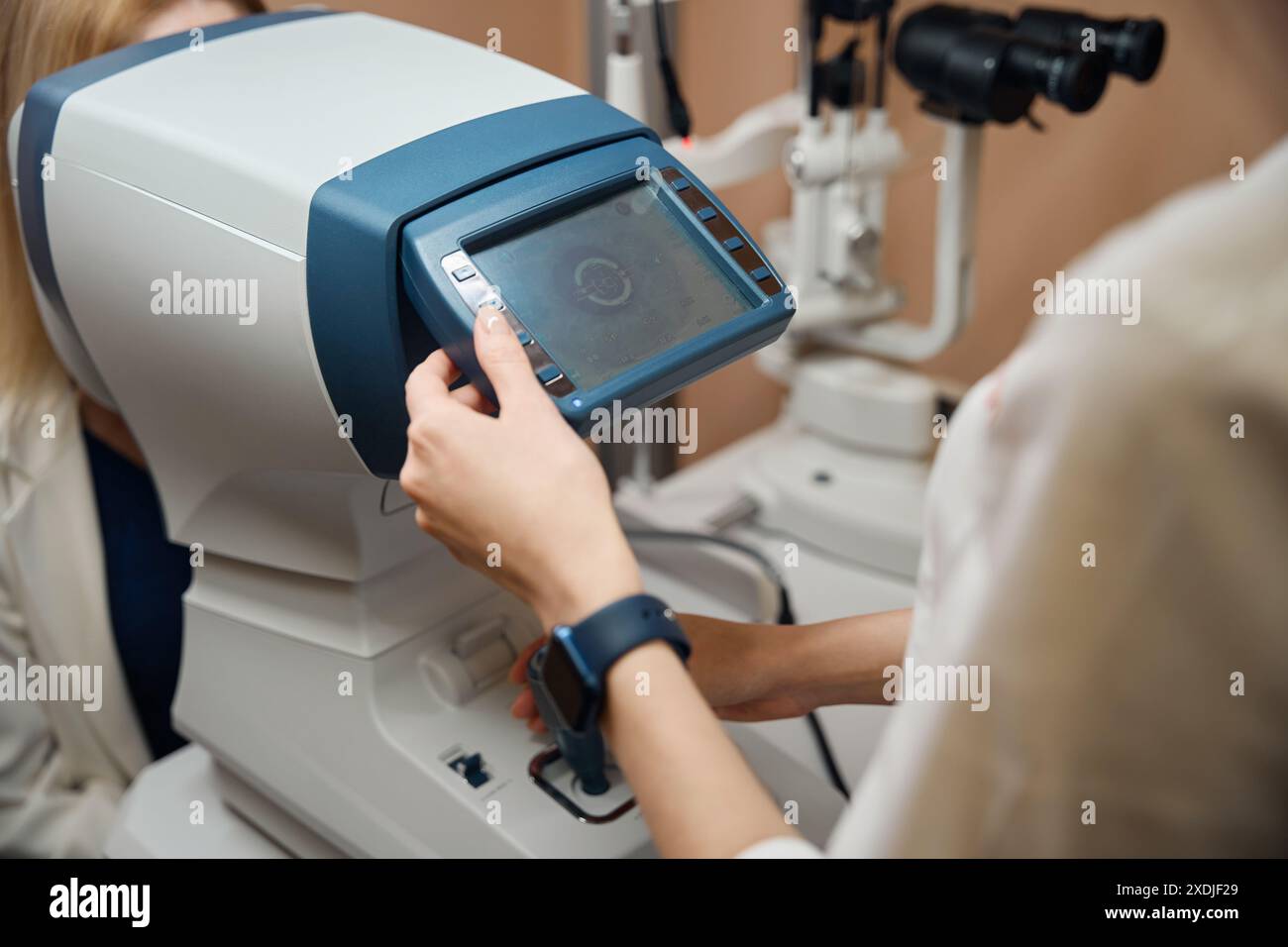 Female ophthalmologist at the workplace Stock Photo - Alamy