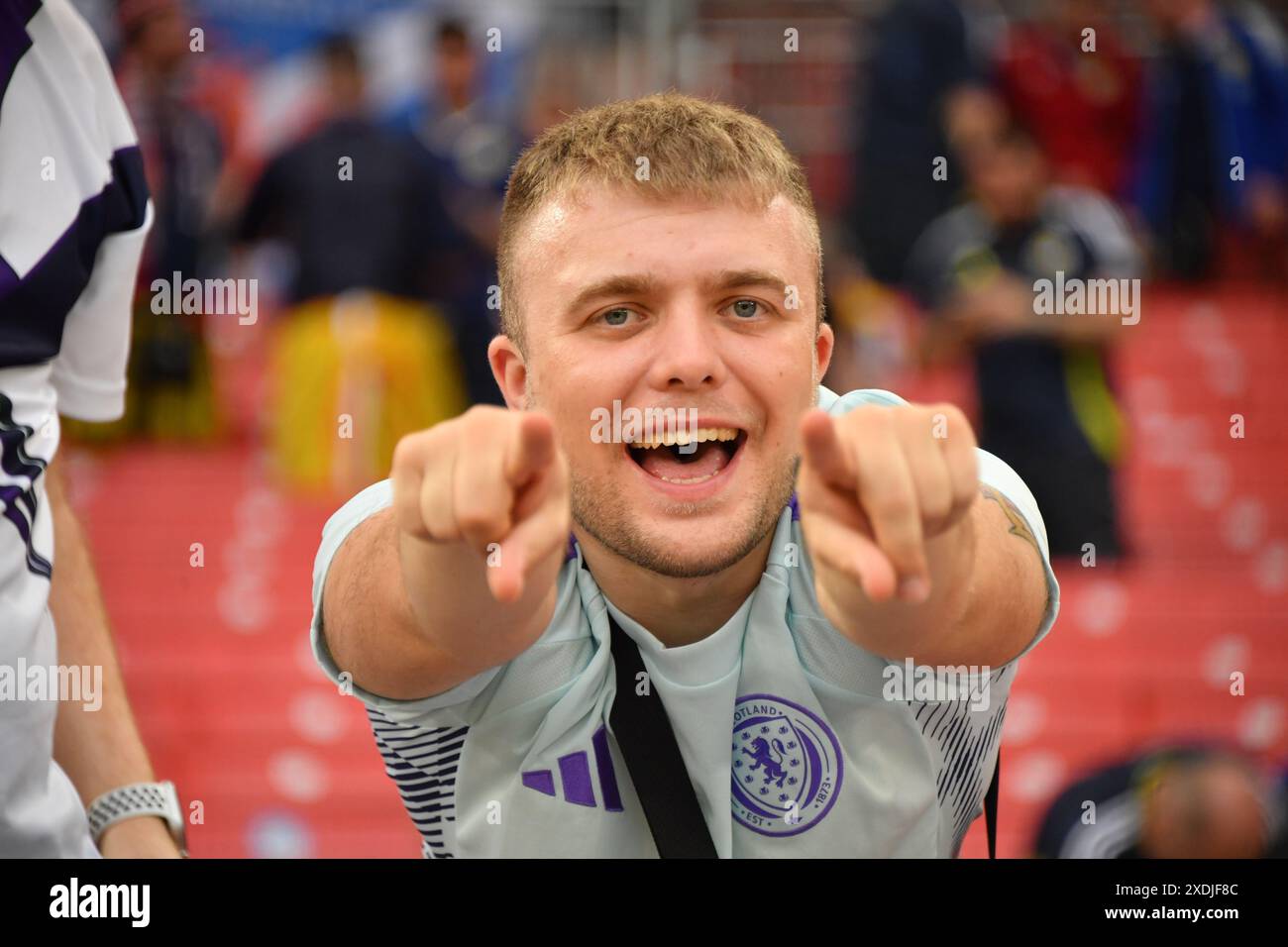 Stuttgart, Germany, 23rd Jun, 2024. Scotland supporters at the match ...