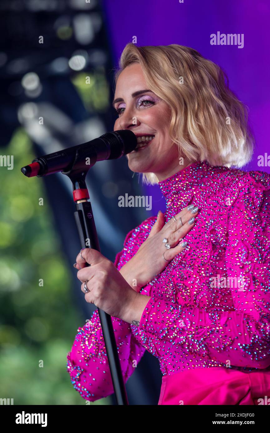 Claire Richards Singer performing at Essex Pride in Chelmsford Essex ...