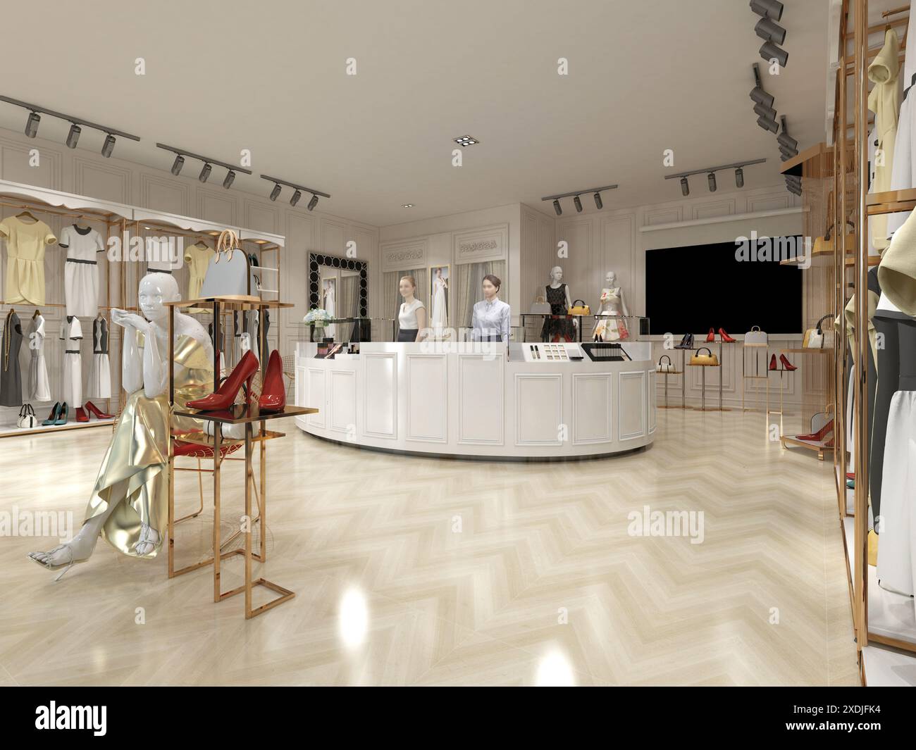 Woman fashion illustration bag hi-res stock photography and images - Alamy