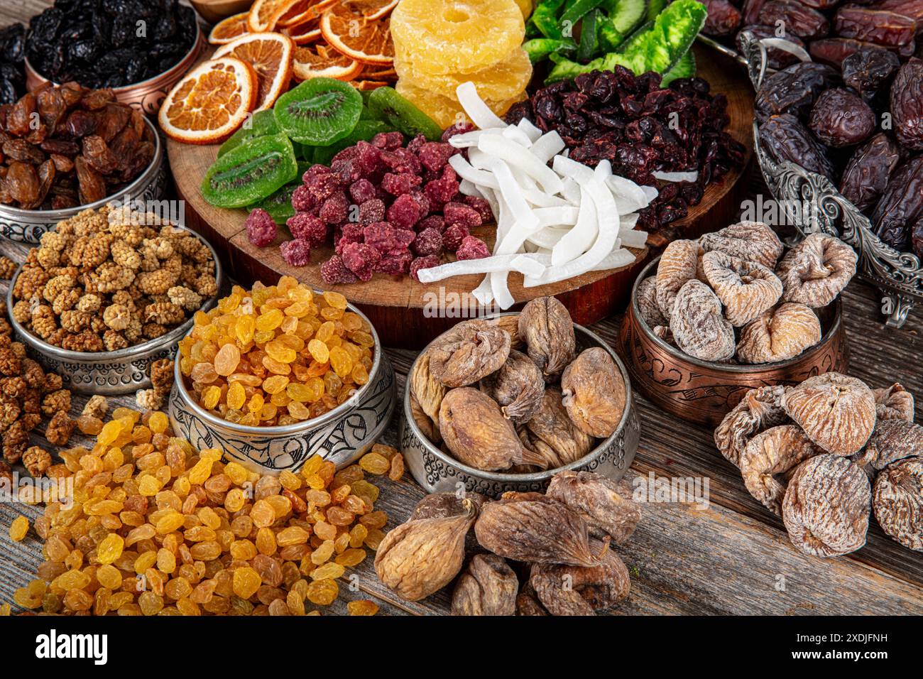Composition with dried fruits and assorted nuts. Nutritious Energy ...