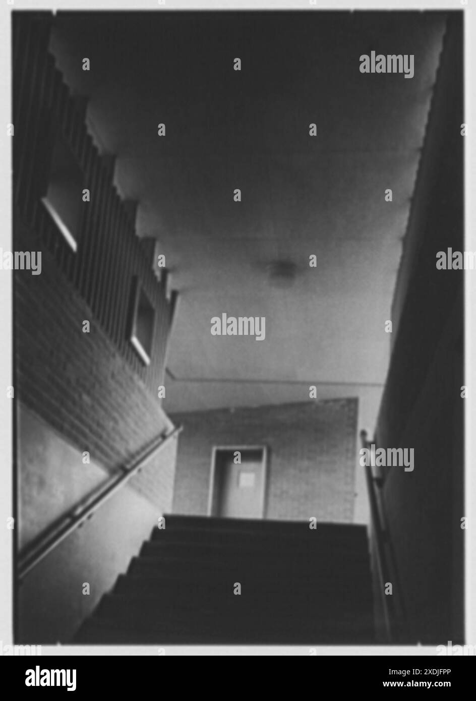 Aberdeen Station, Pennsylvania Railroad, Aberdeen, Maryland. Looking up ...