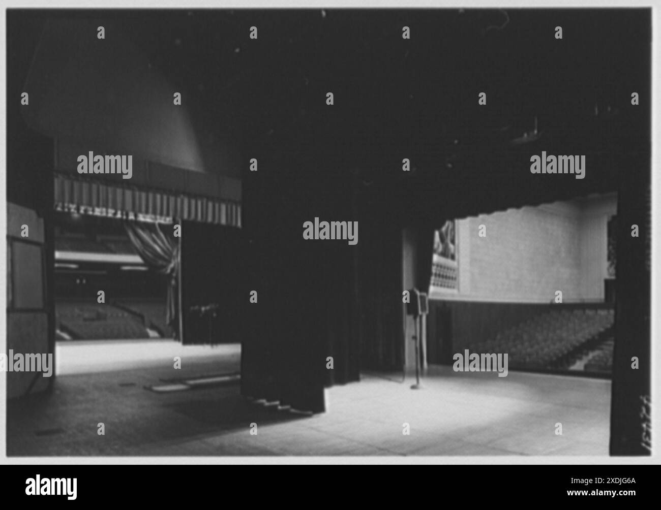 Indiana University Auditorium, Bloomington, Indiana. Vistas through two ...