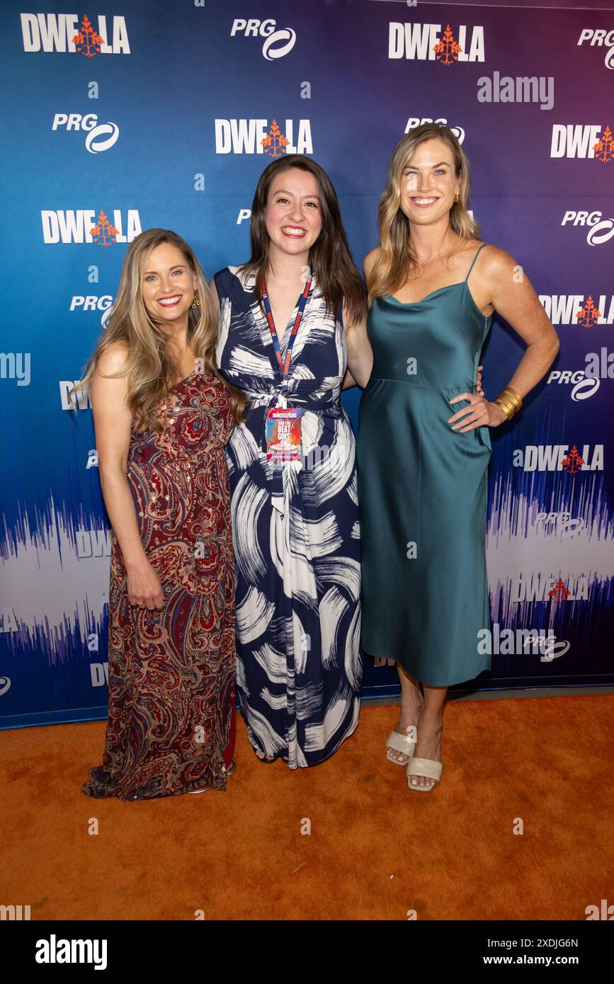 Los Angeles, USA. 22nd June, 2024. (L to R) Courtney Peck, Baylee ...