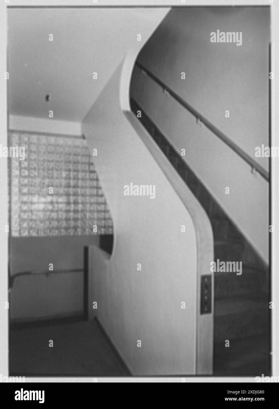 Edward Norman, residence at 124 E. 70th St., New York City. Stair hall ...