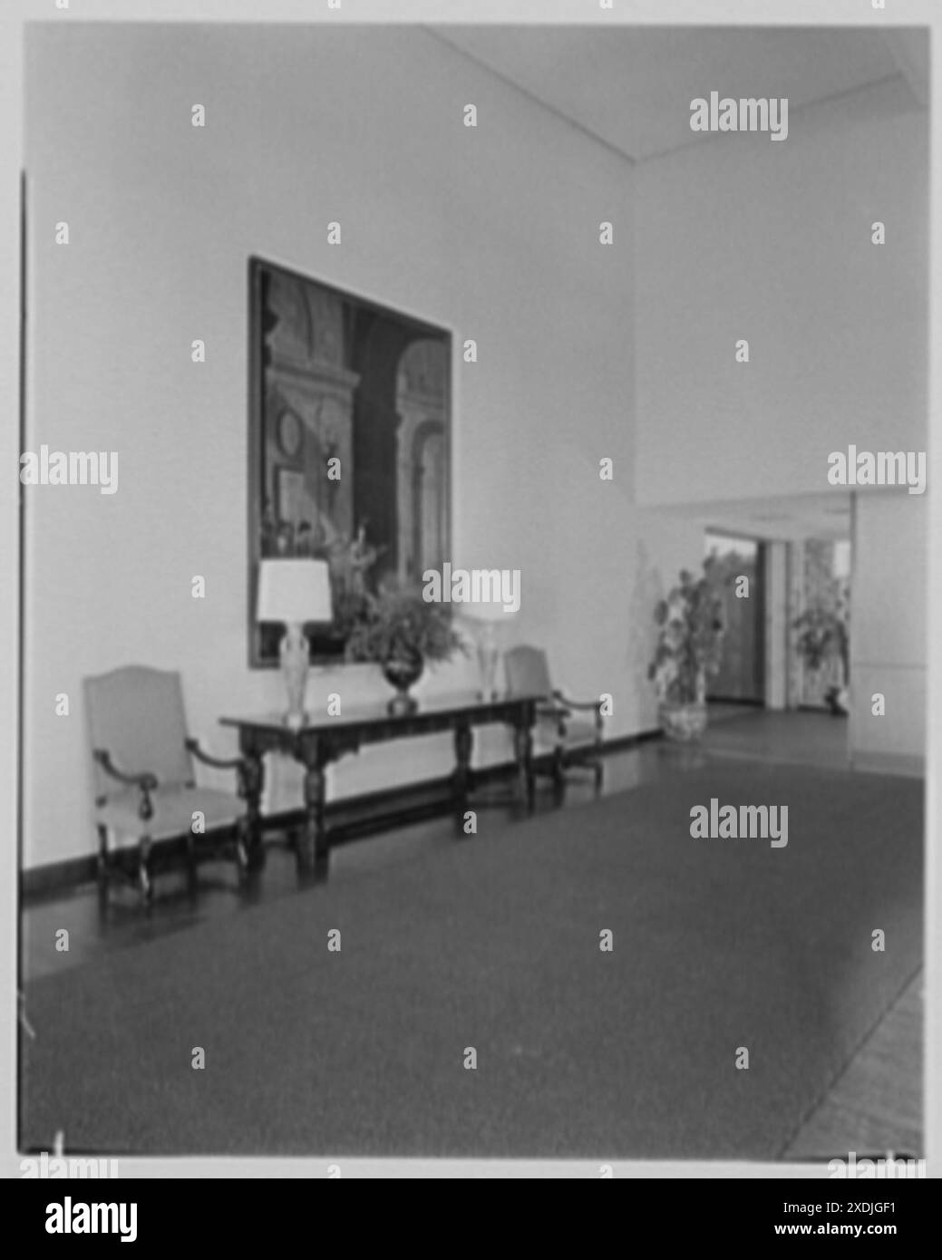 Philadelphia Country Club, Gladwyn, Pennsylvania. Dining room wall ...