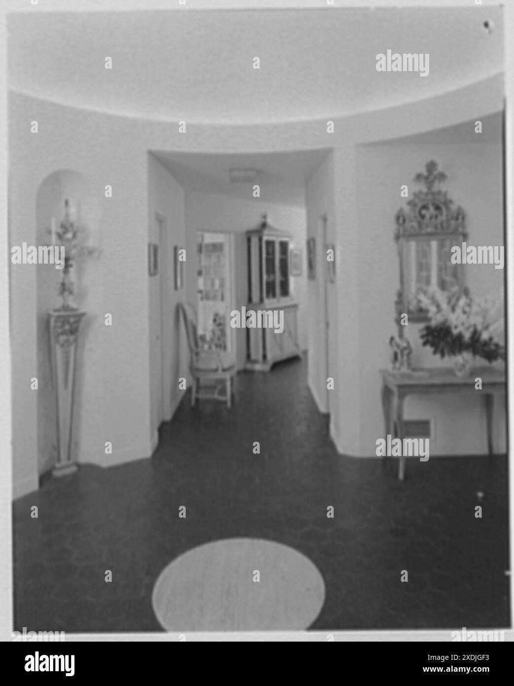 William R. Coe, residence in Mill Neck, Long Island. Entrance foyer ...