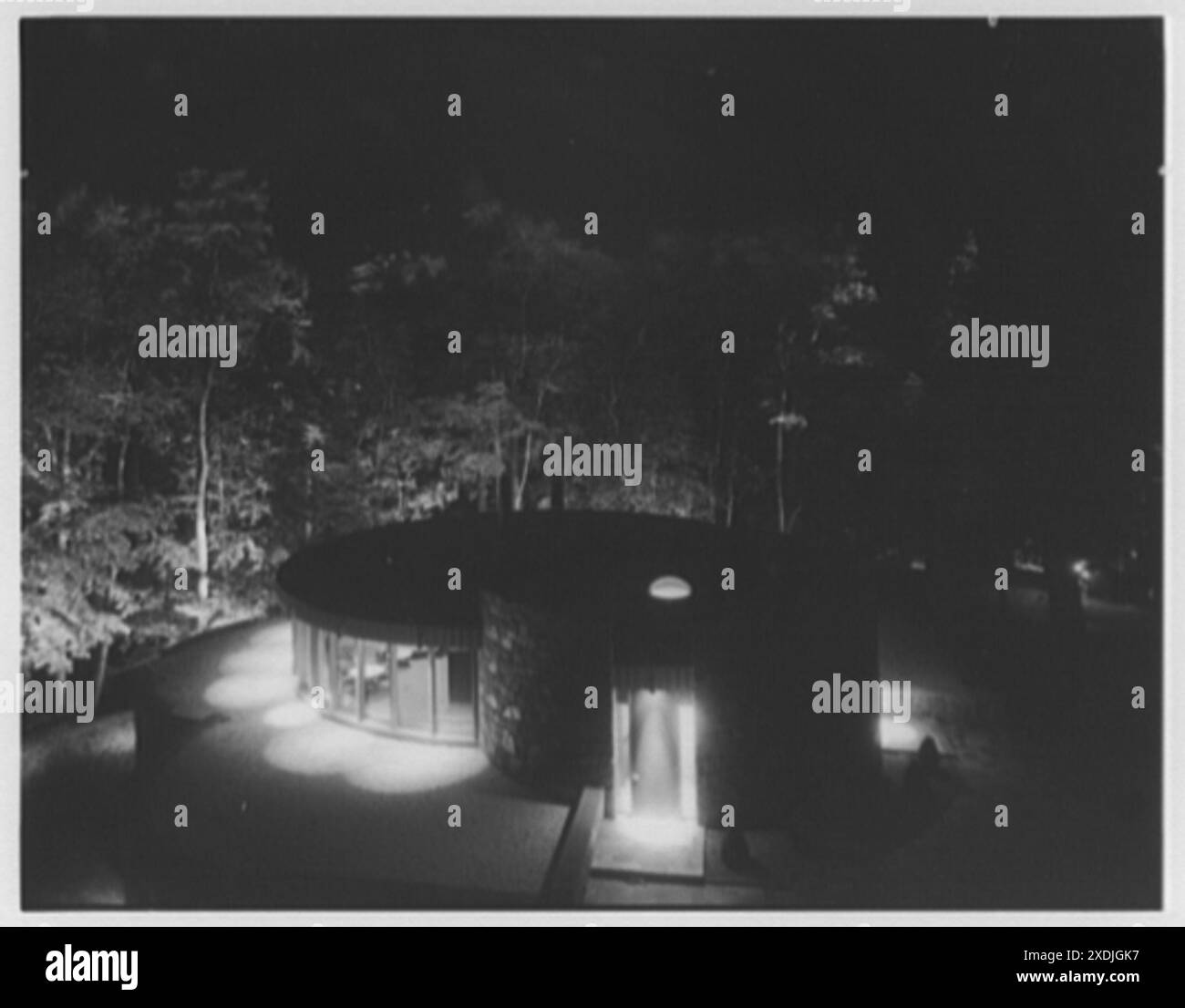 Williams College, Williamstown, Massachusetts. Dining hall, at night ...