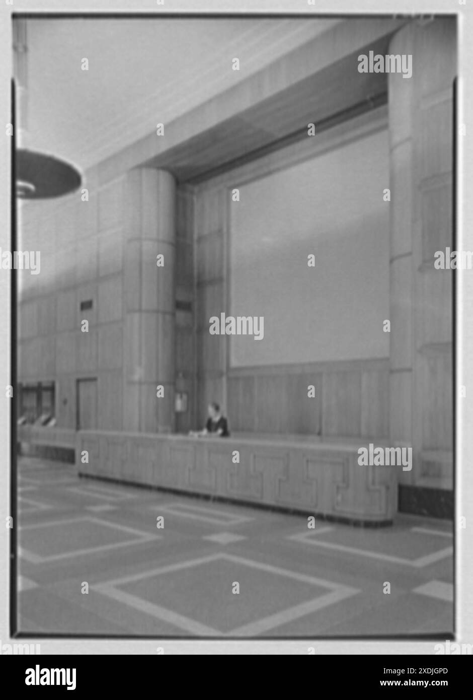 Virginia State Library & Courthouse, Richmond, Virginia. Reception desk ...