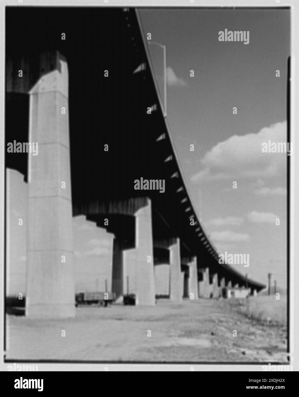 New Jersey Turnpike. Elevated structure over meadows IV. Gottscho ...