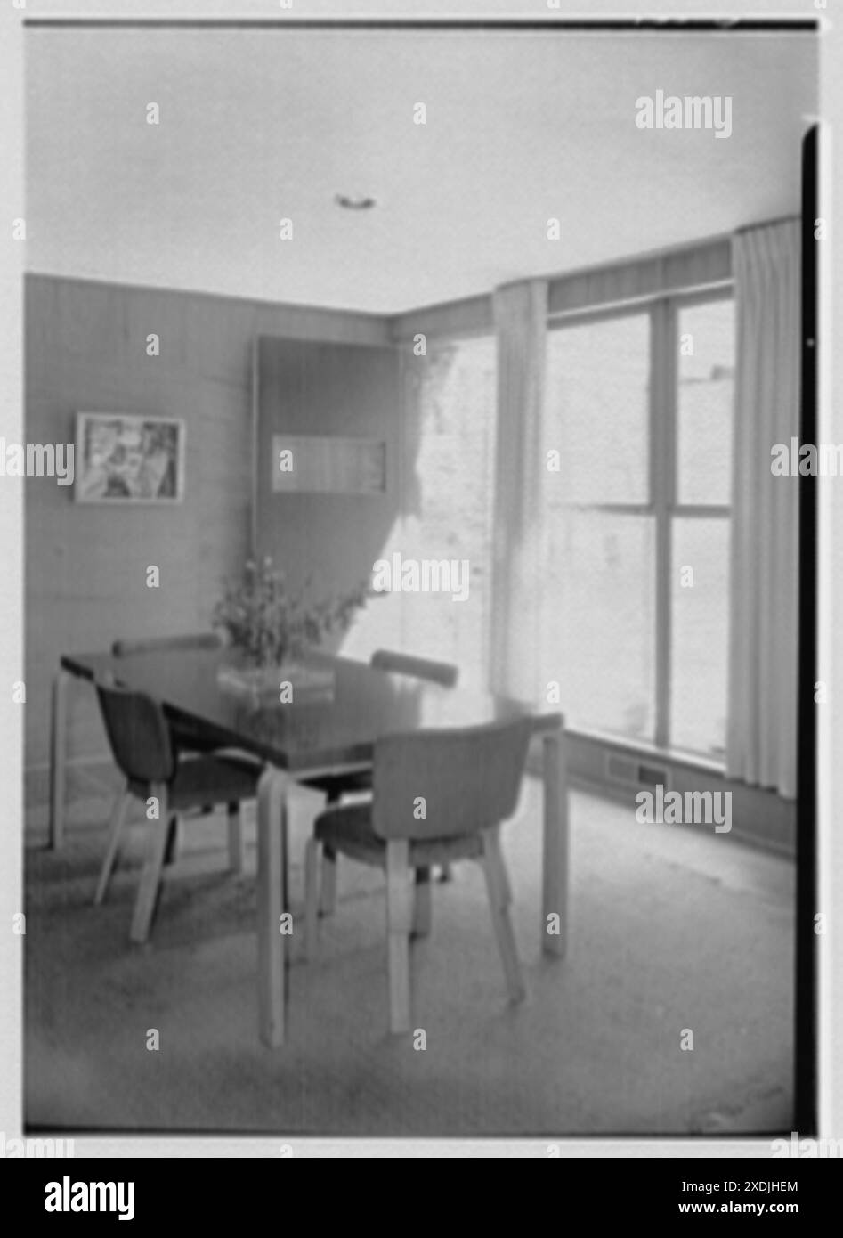 Jesse Oser, residence in Elkins Park, Pennsylvania. Dining room table ...