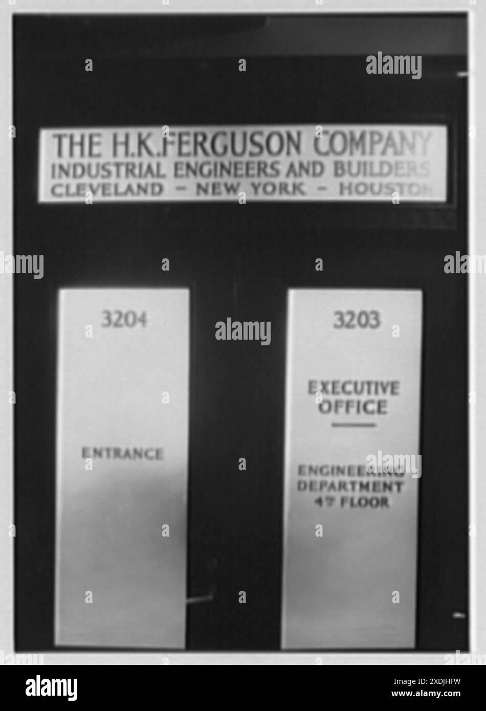 H.K. Ferguson Co., 19 Rector St., New York City. Entrance door, thirty ...