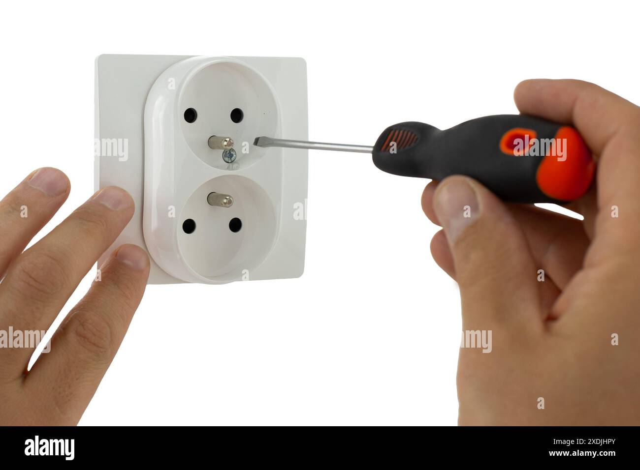 Installing outlet hi-res stock photography and images - Alamy