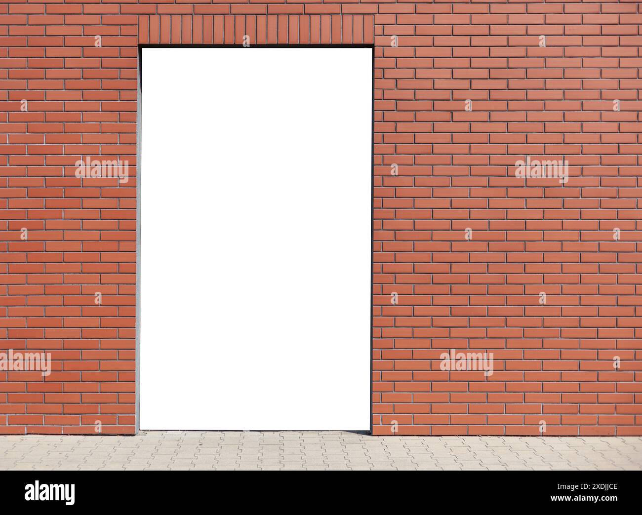 Brick Wall with Empty Door Frame Stock Photo - Alamy