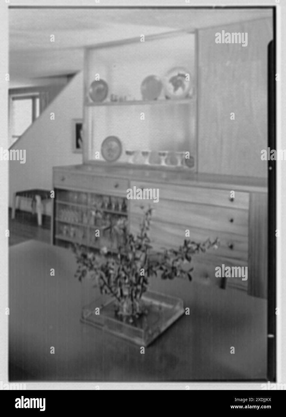 Jesse Oser, residence in Elkins Park, Pennsylvania. Dining room table ...