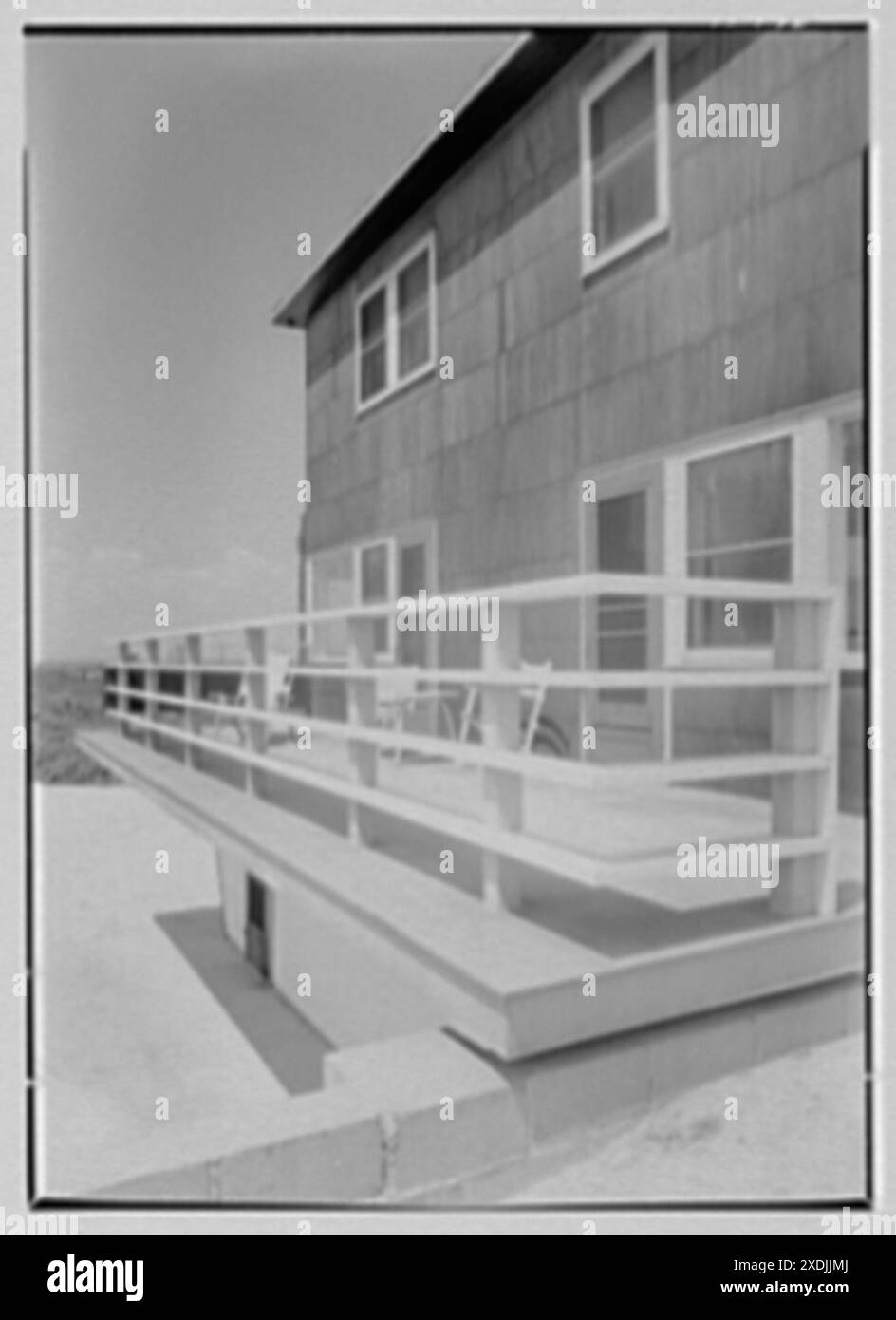 Francis Biddle, residence in Harvey Cedars, New Jersey. West facade ...