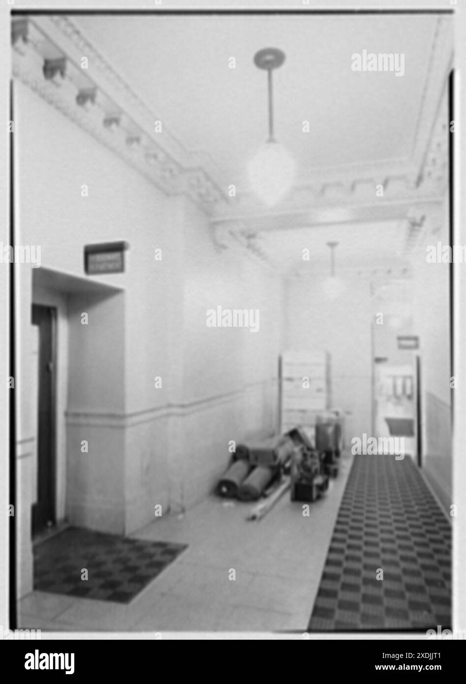 Union Carbide Building, E. 42nd St., New York, New York. Hallway I ...