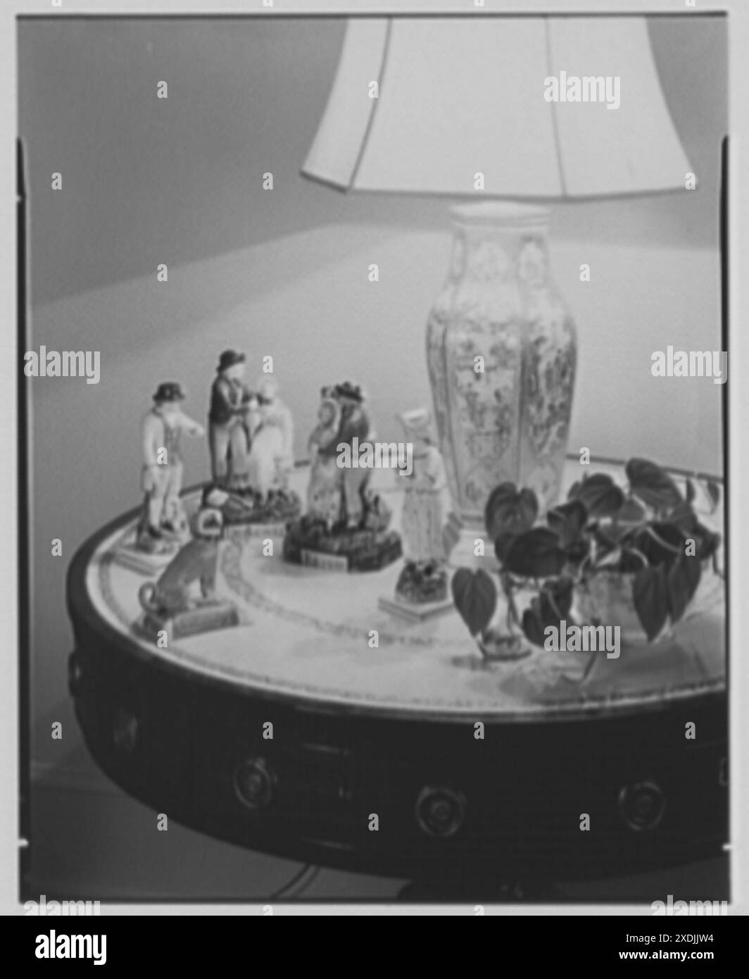 Ira Suval, residence in Lawrence, Long Island. Lamp and porcelain ...