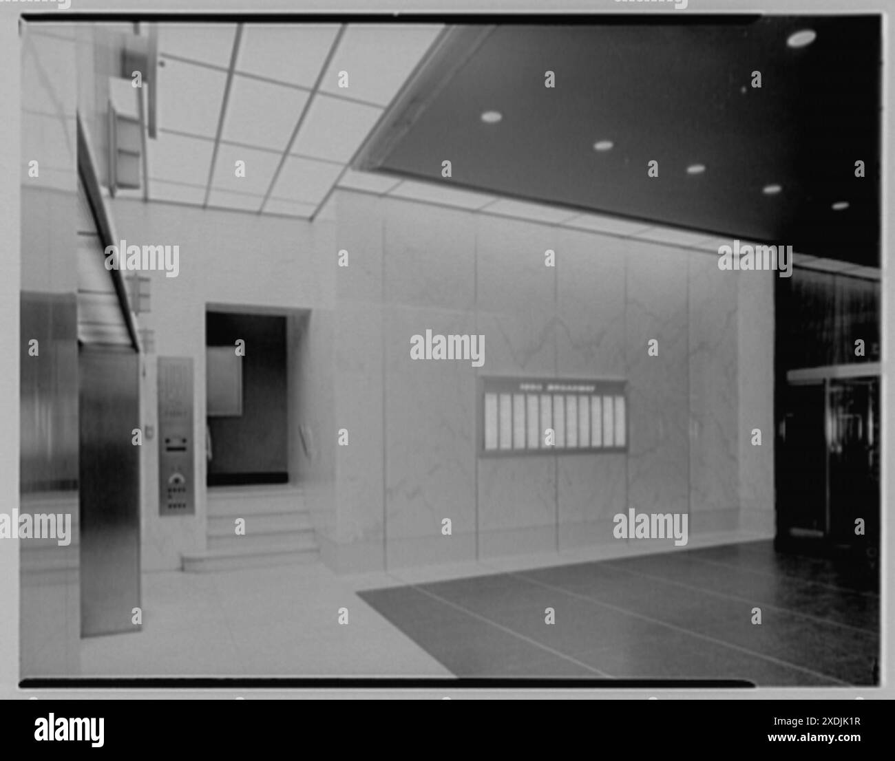 1650 Broadway, New York City. Entrance lobby II. Gottscho-Schleisner ...