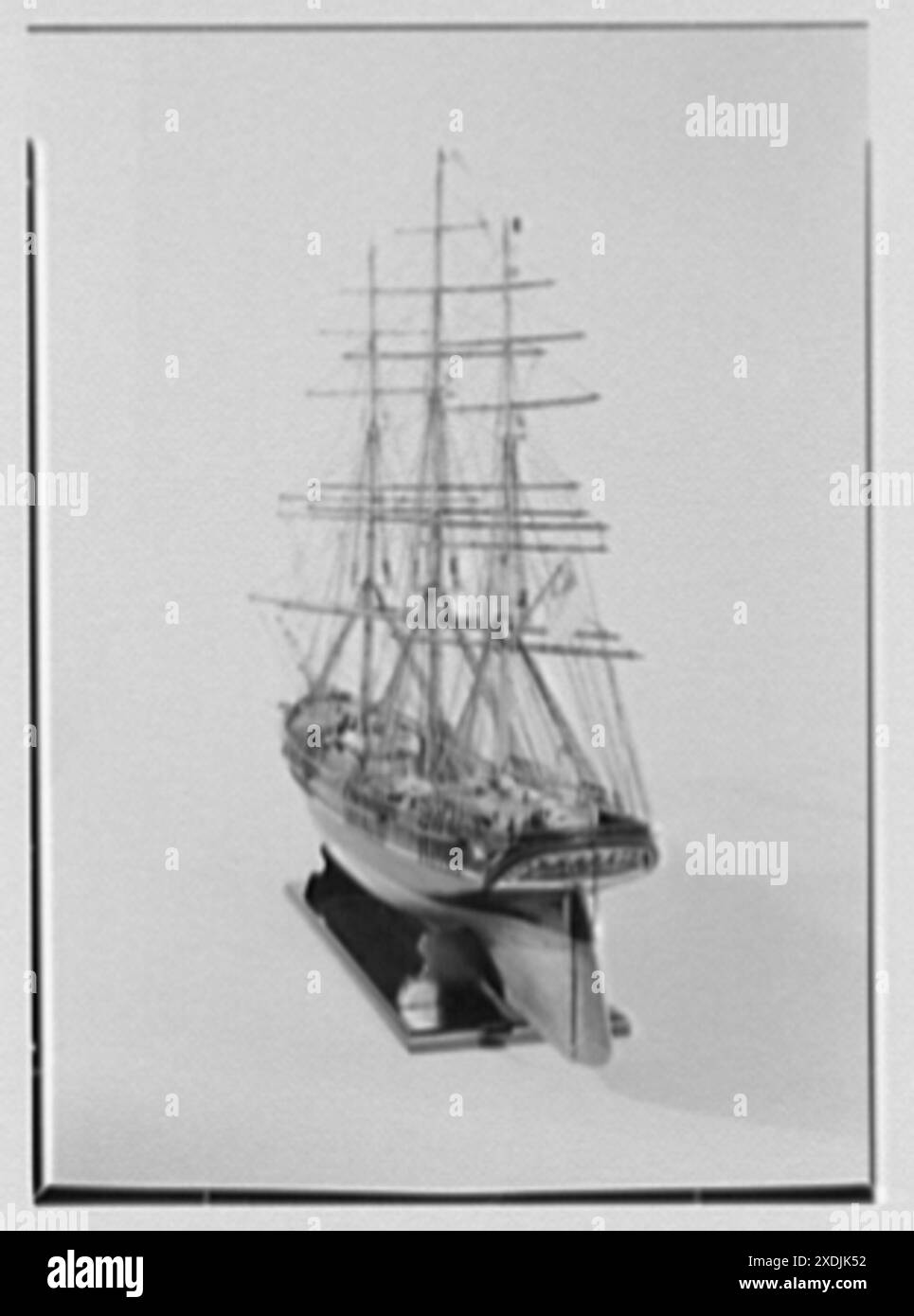 Seamen's Bank for Savings ship models. Clipper Wm. H. Macy, stern view ...
