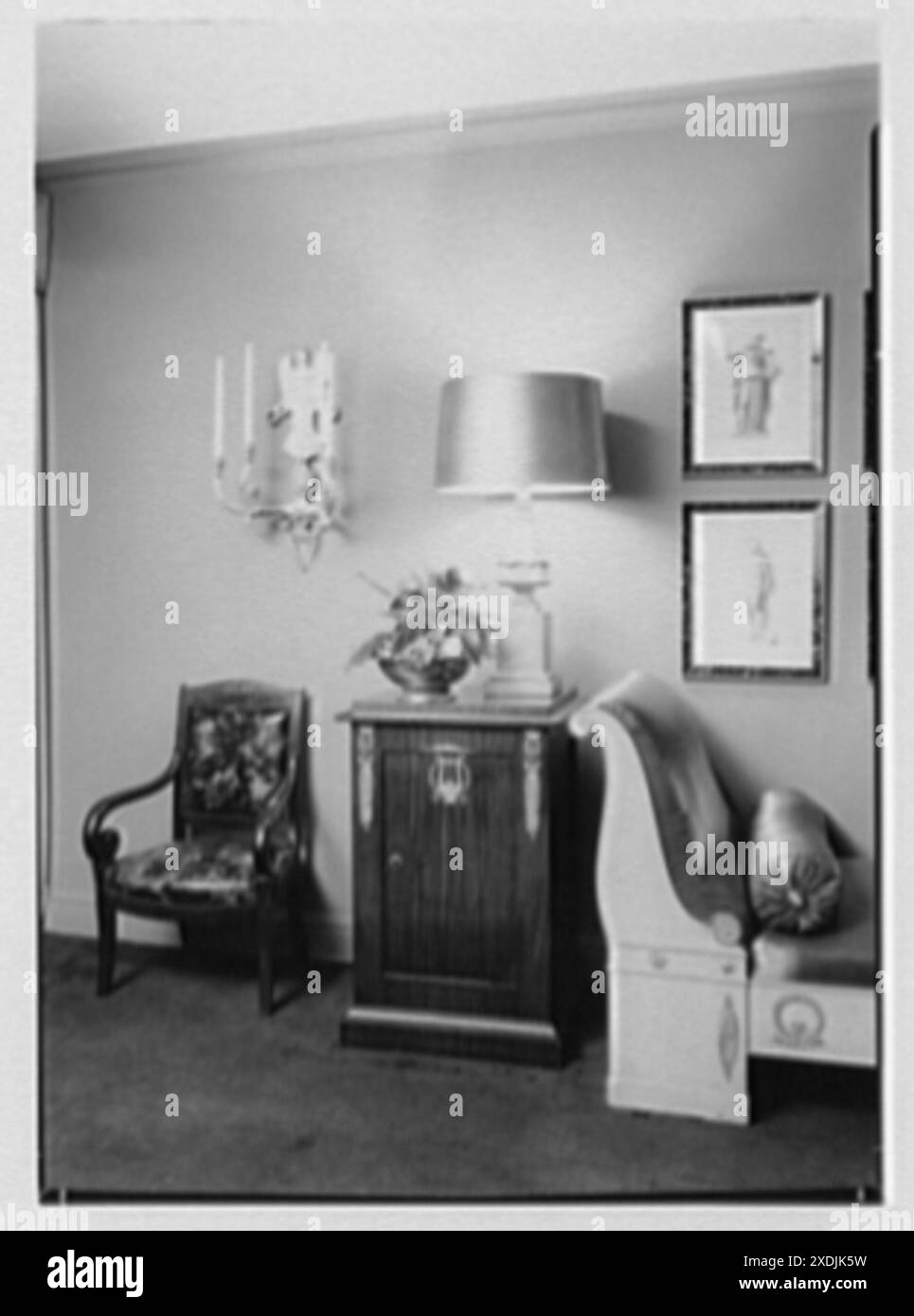 Martin Kahn, residence, Ritz Tower, 57th St., New York City. Lamp and ...