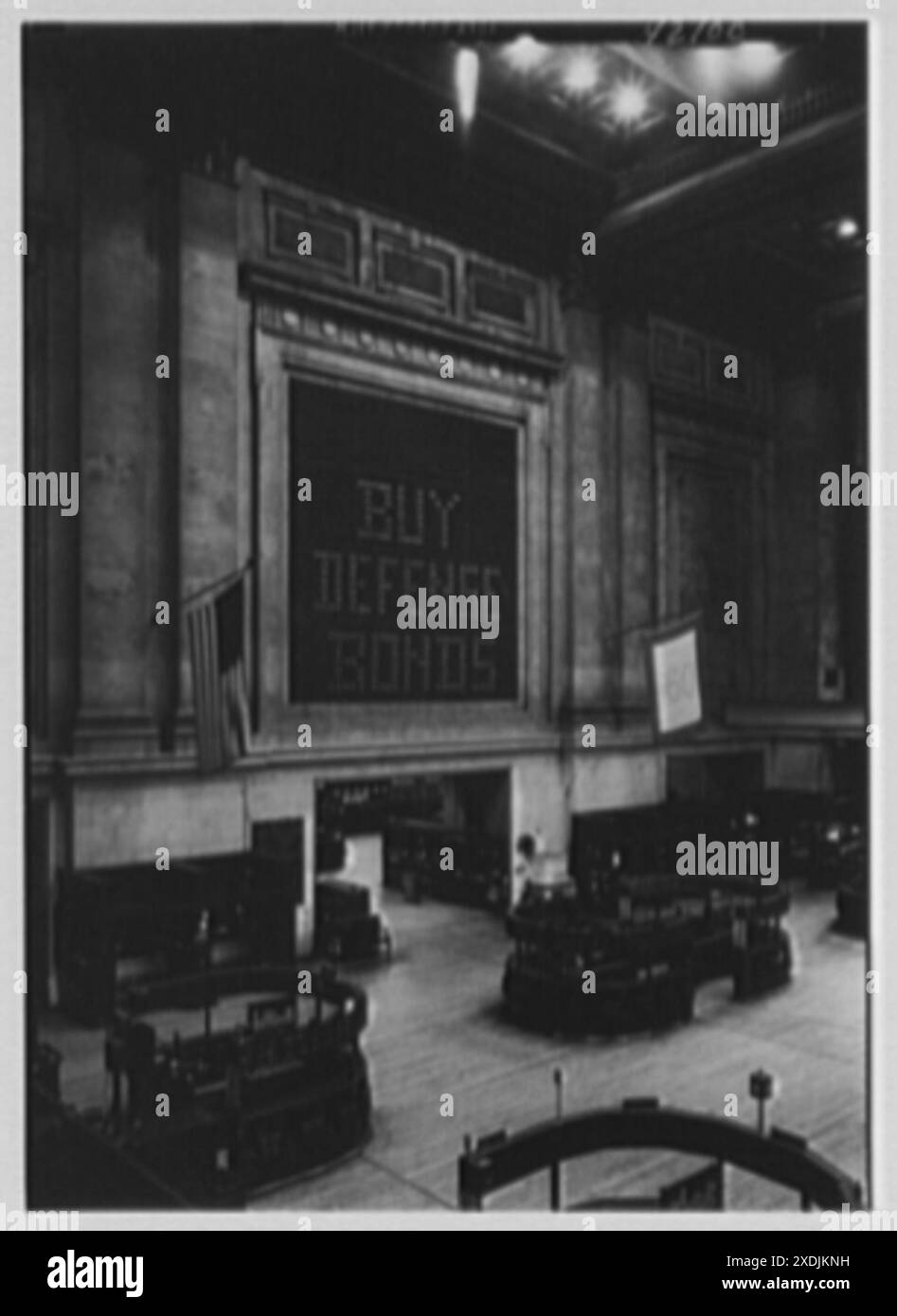 New York Stock Exchange, 20 Broad St., New York City. Floor from left ...