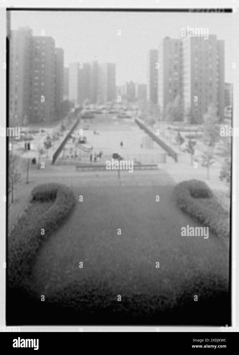 Riverton, Madison Ave., at 135th St., New York City. Plaza, from above ...