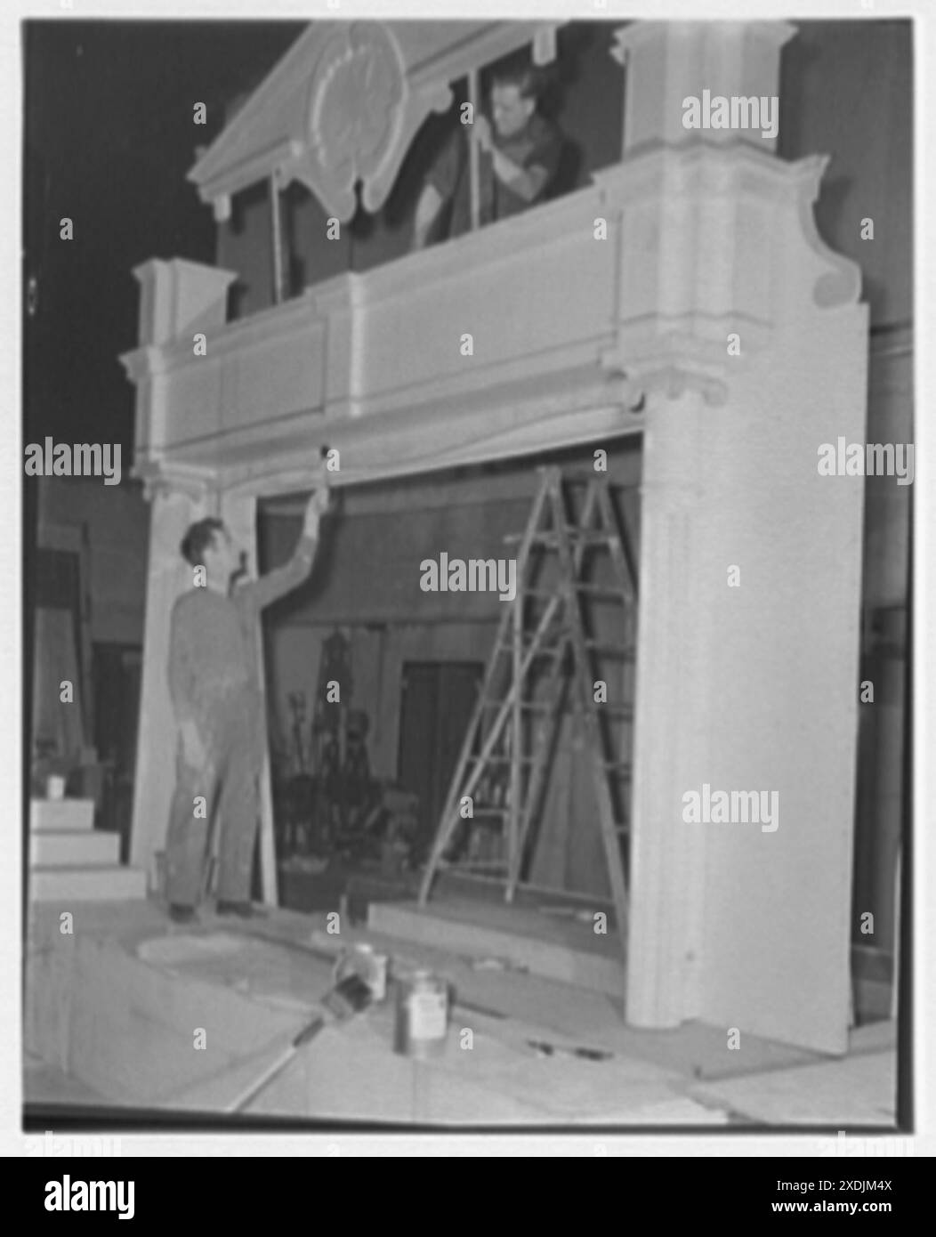 Juilliard School of Music, 130 Claremont Ave., New York City. Stage-set ...