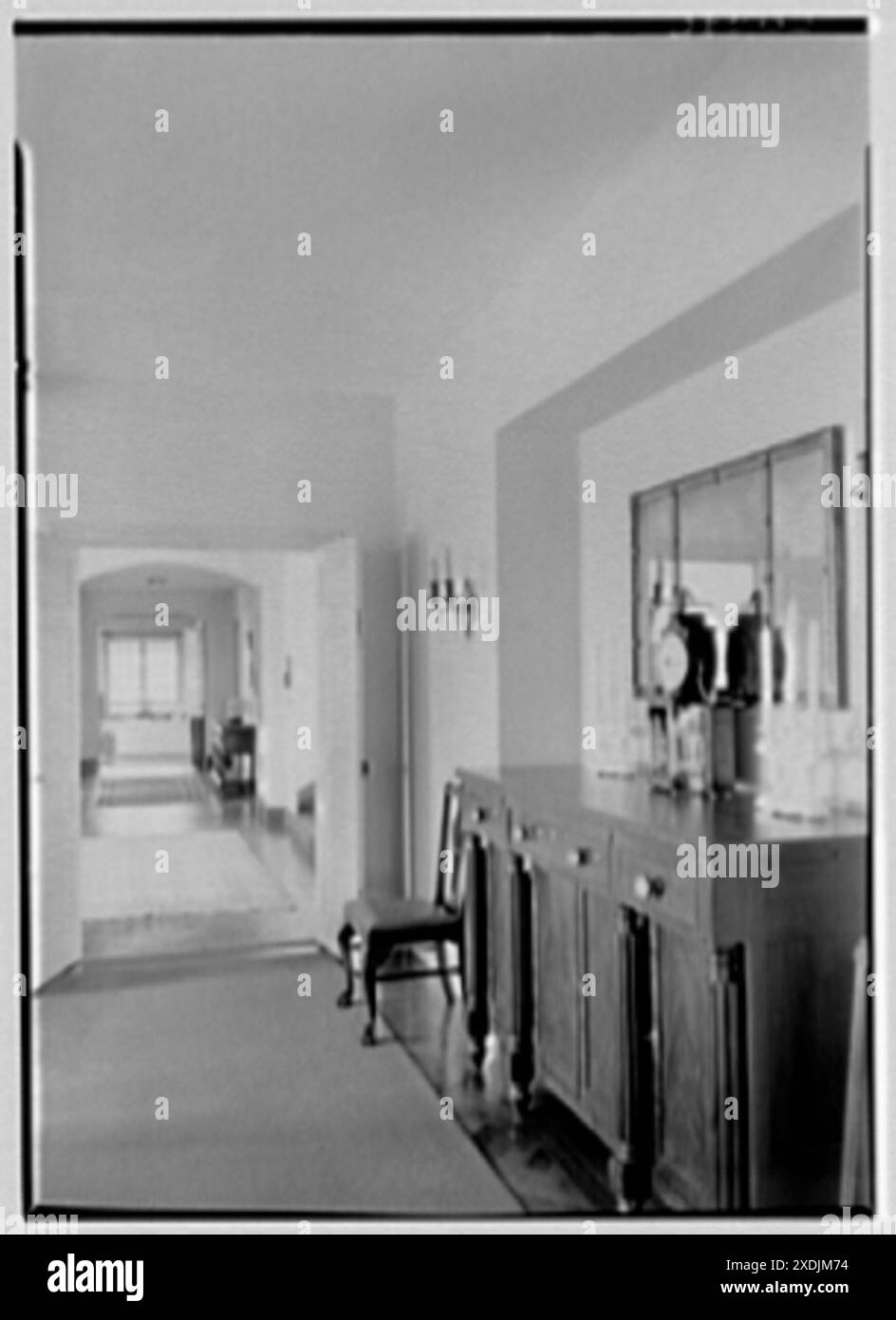 Rush Sturges, residence in Wakefield, Rhode Island. Dining room, to ...