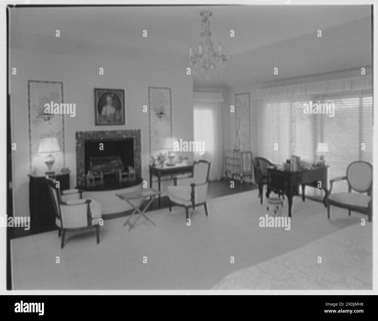 William R. Coe, residence in Mill Neck, Long Island. Interior. Gottscho ...