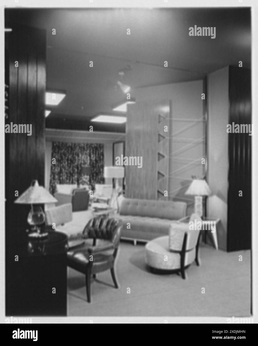 Ludwig Baumann, business in Newark, New Jersey. Laced column. Gottscho ...