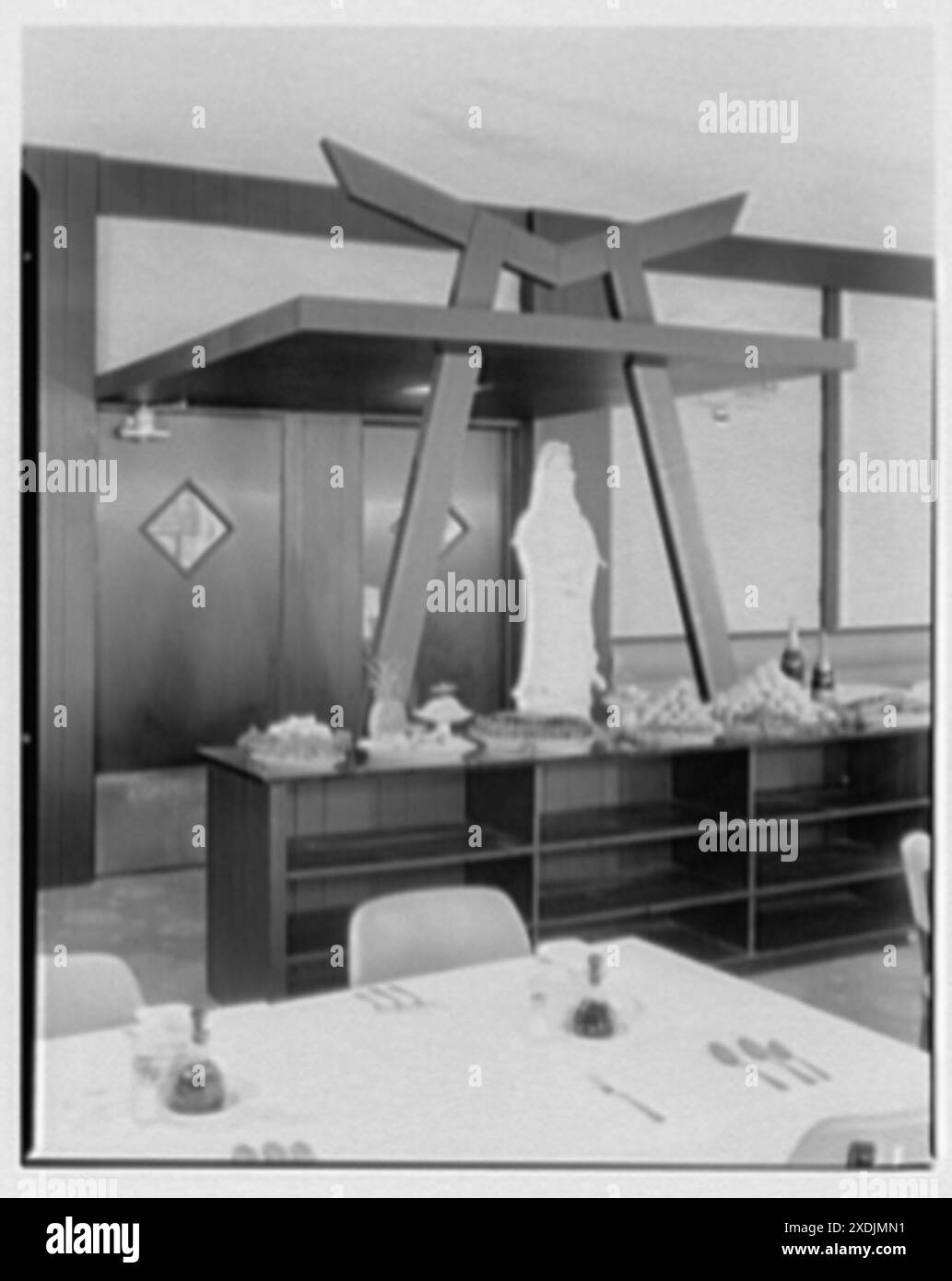 Gum Wah, Old Country Rd., Westbury, Long Island. Food counter. Gottscho ...