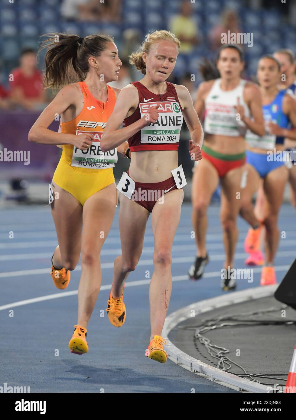 Agate Caune of Latvia competing in the womens 5000m at the European ...