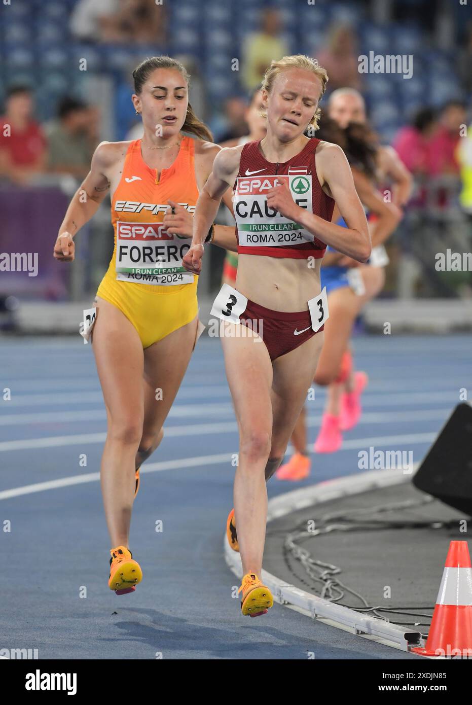 Agate Caune of Latvia competing in the womens 5000m at the European ...