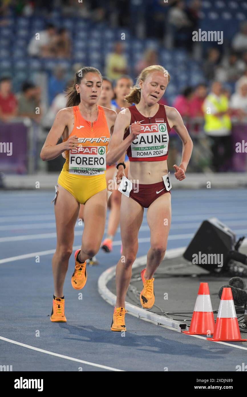 Agate Caune of Latvia competing in the womens 5000m at the European ...