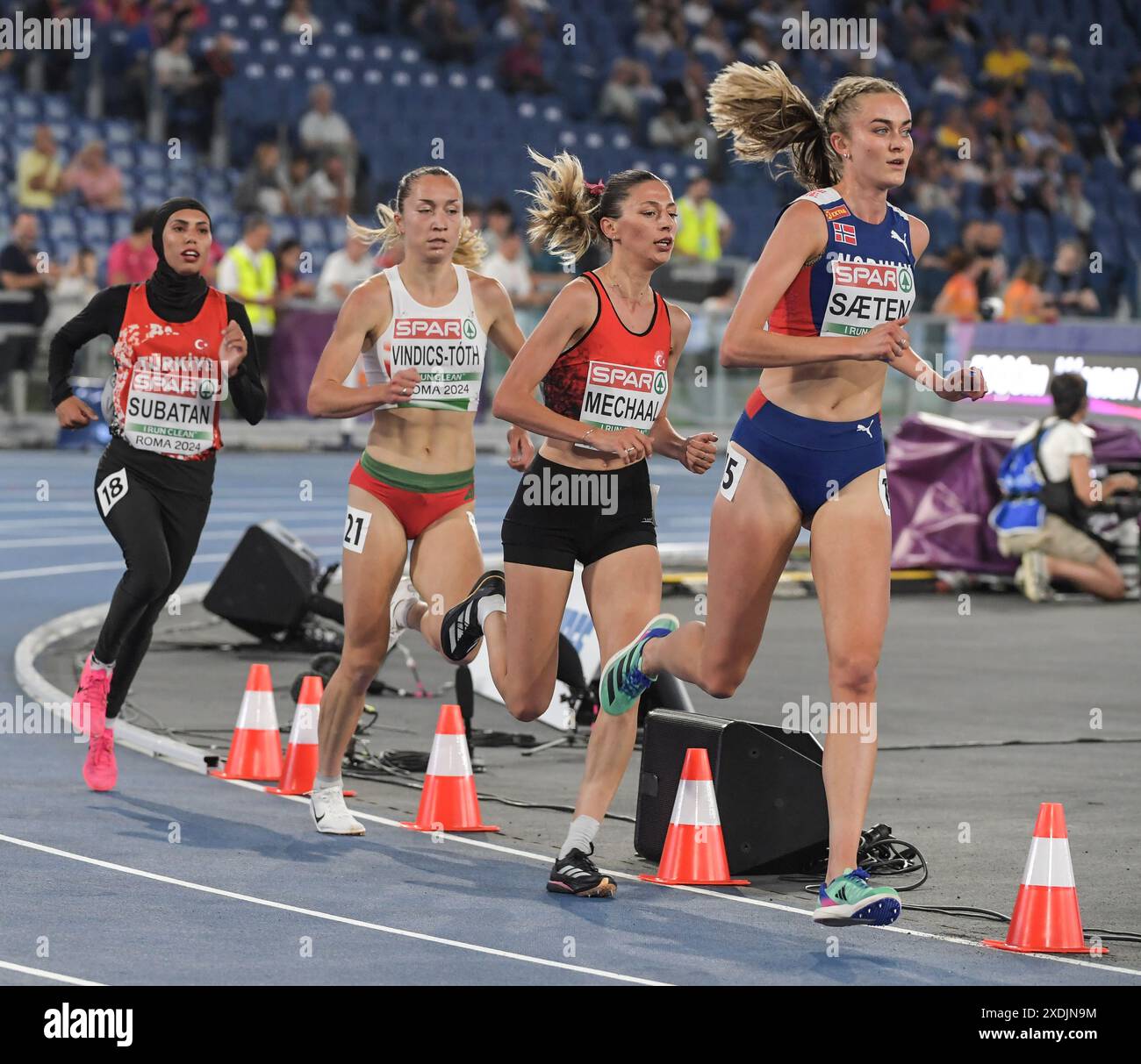 Amalie Sæten of Norway competing in the womens 5000m at the European ...