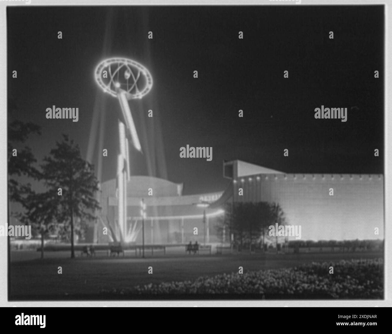 World's Fair night views. General Electric tower IV. Gottscho ...