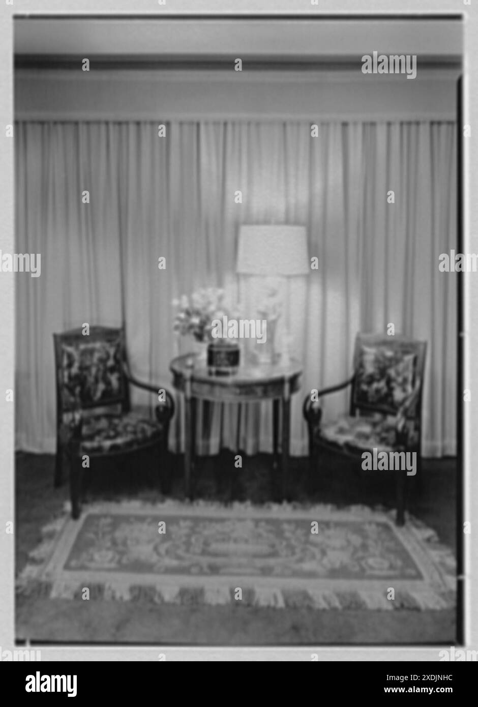 Martin Kahn, residence, Ritz Tower, 57th St., New York City. Table and ...