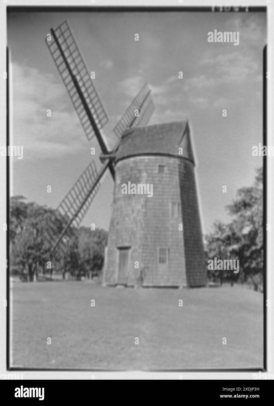 Windmill in park, East Hampton, Long Island. Windmill II. Gottscho ...