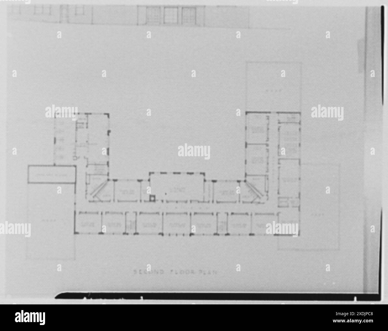 Floor plan 2nd floor Black and White Stock Photos & Images - Alamy