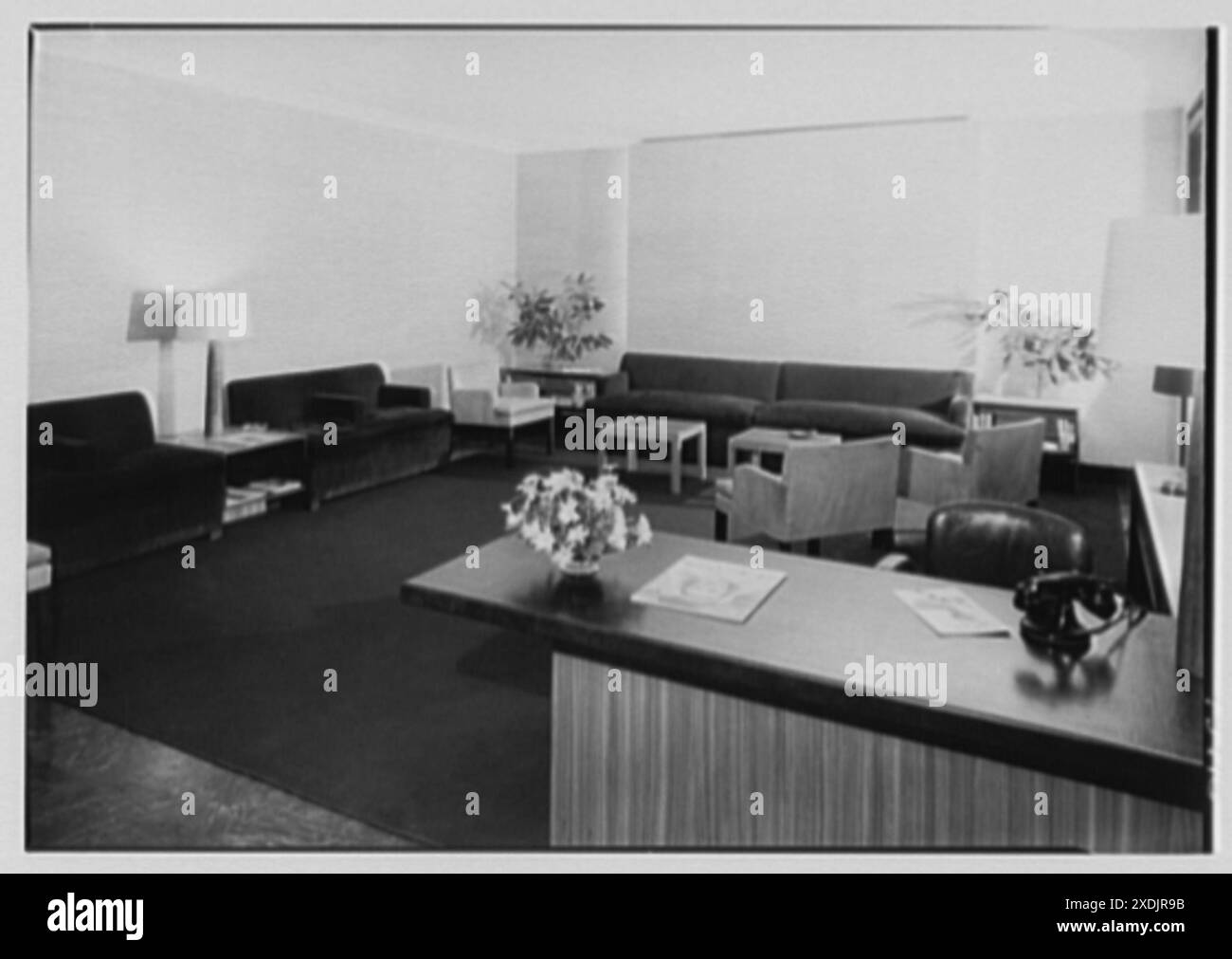 McCalls Magazine, 230 Park Ave., New York City. Reception room, without ...