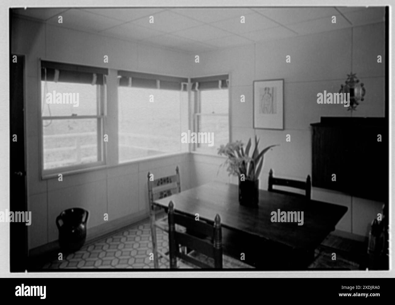 Francis Biddle, residence in Harvey Cedars, New Jersey. Dining room, to ...