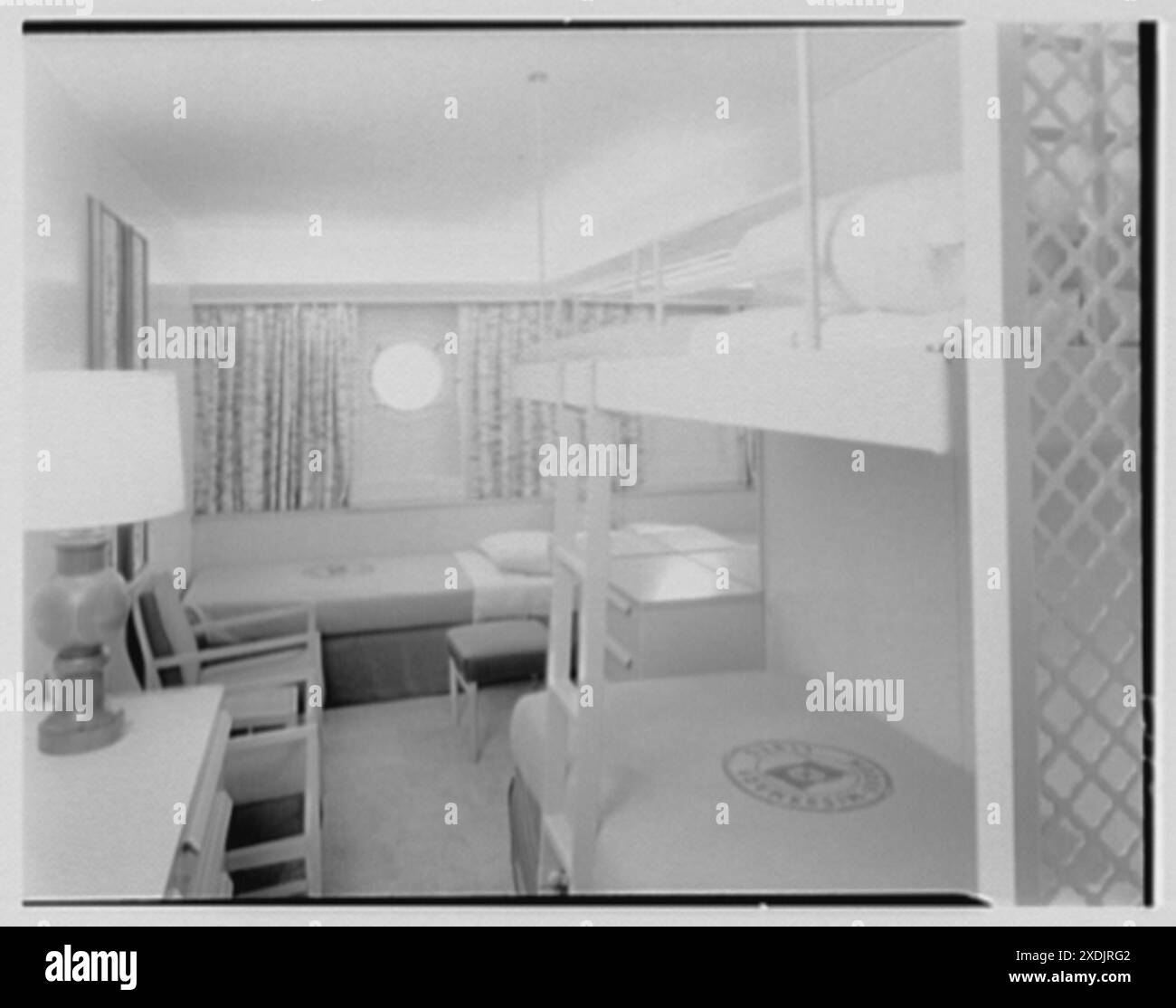 Steamship Brasil, Moore McCormack Line. Stateroom U188. Gottscho ...